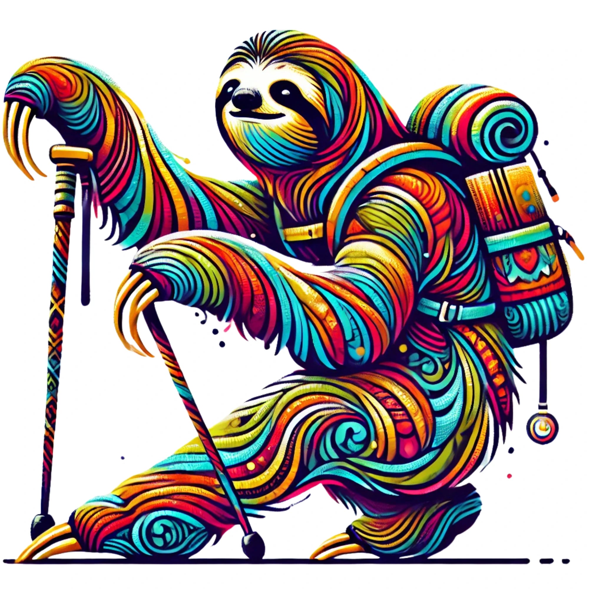 Psychedelic Sloth Hiker – The Psychedelic Hiker - A division of My ...